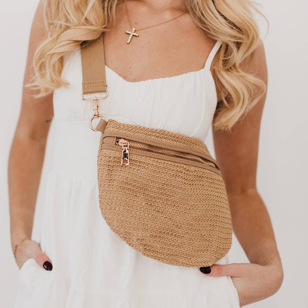 Rachel Raffia Sling Bag – give.