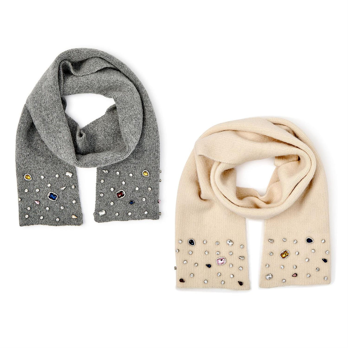 Knit Scarf With Jewels – give.