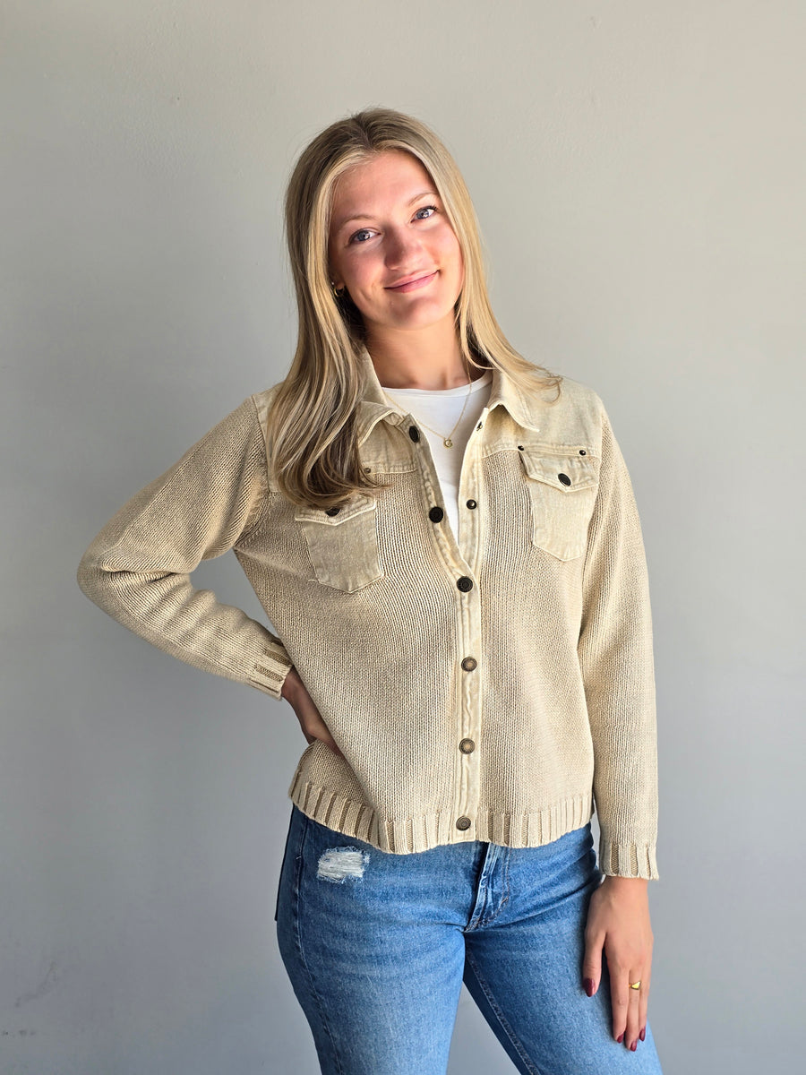 Sweater Jacket by PB&J - Multiple Colors – give.