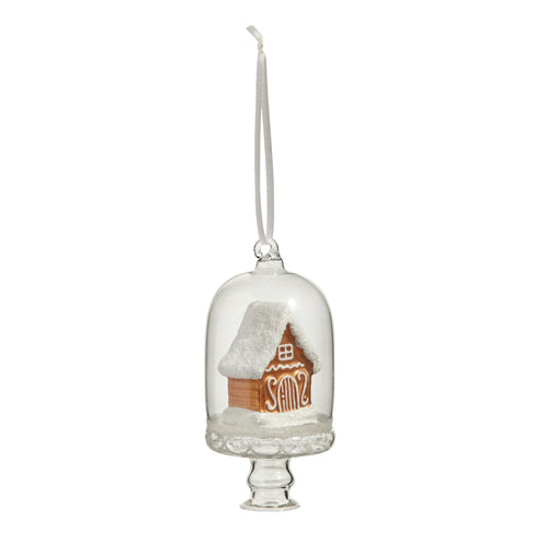 Gingerbread House In Cloche Ornament – give.