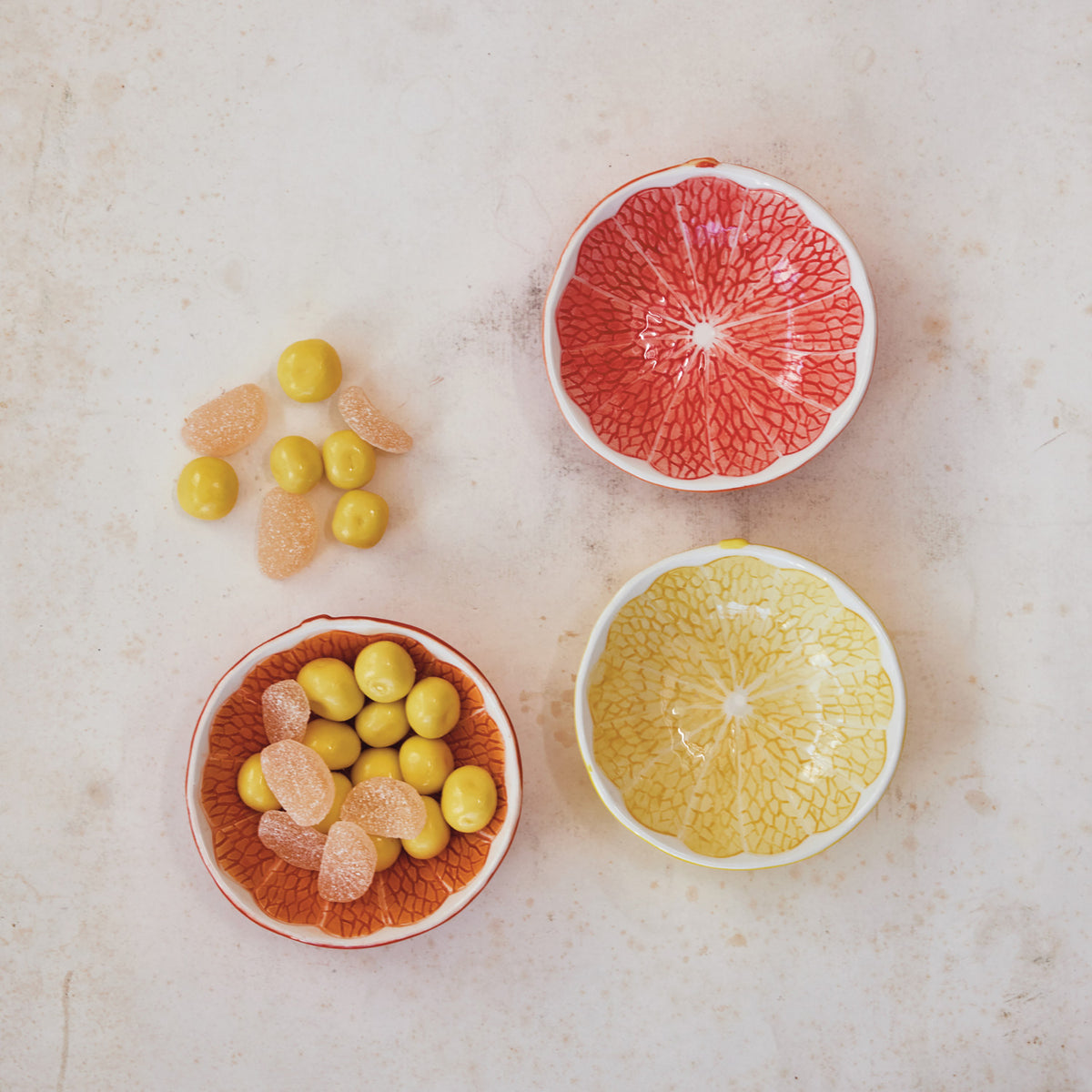 Ceramic Citrus Fruit Shaped Bowl - 3 Colors – give.