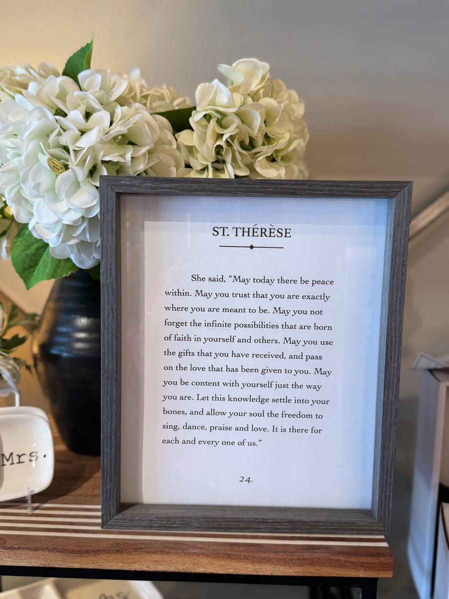 St Therese Art by Hudson + Birch – give.