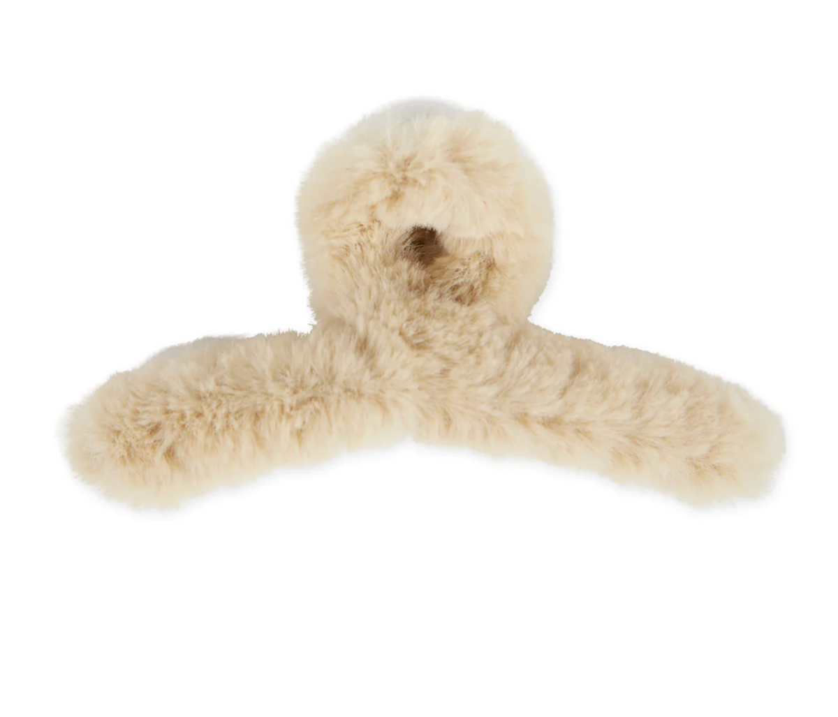 Teddy Hair Claw Clip – give.
