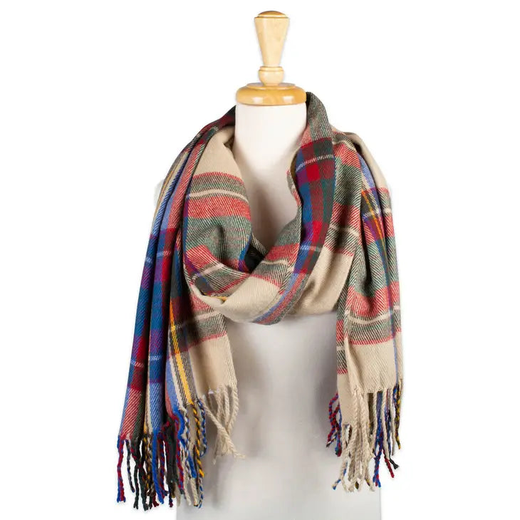 Classic Tartan Plaid Scarf - Choice of Two Colors – give.